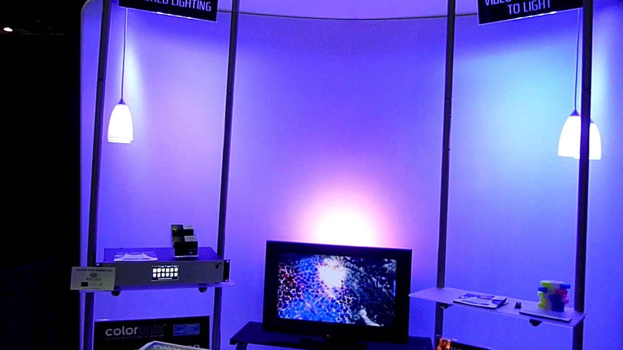 Coloronix, AMBx LED colored lighting control at CEDIA2011 - YouTube