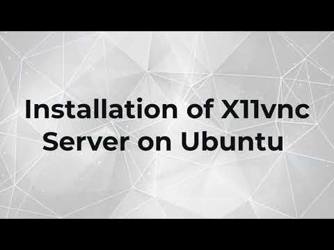 Ubuntu x11vnc VNC Server Setup - YouTube