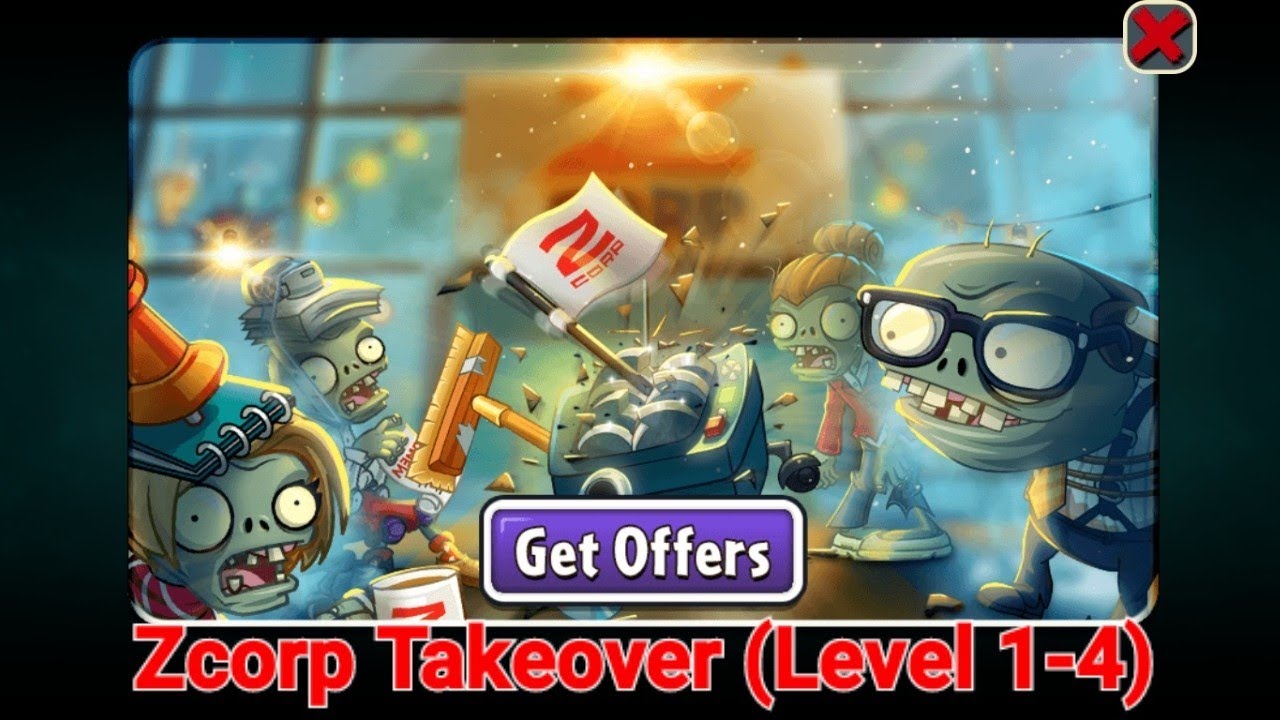 Zcorp Takeover (Thymed Event) Level 1-4 | Plants vs Zombies 2 - YouTube