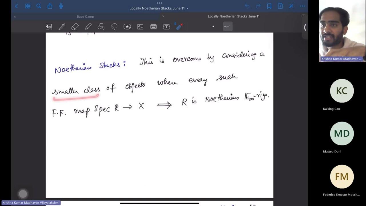 5. Locally noetherian stacks. (11/06/2024) - YouTube