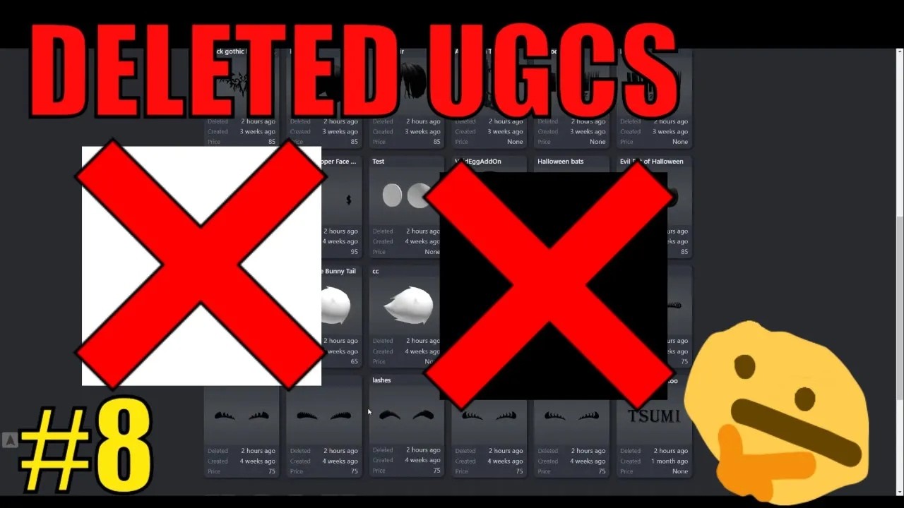 BLACK & WHITE TEXTURE PURGE | Which UGCs are getting DELETED? and why ...