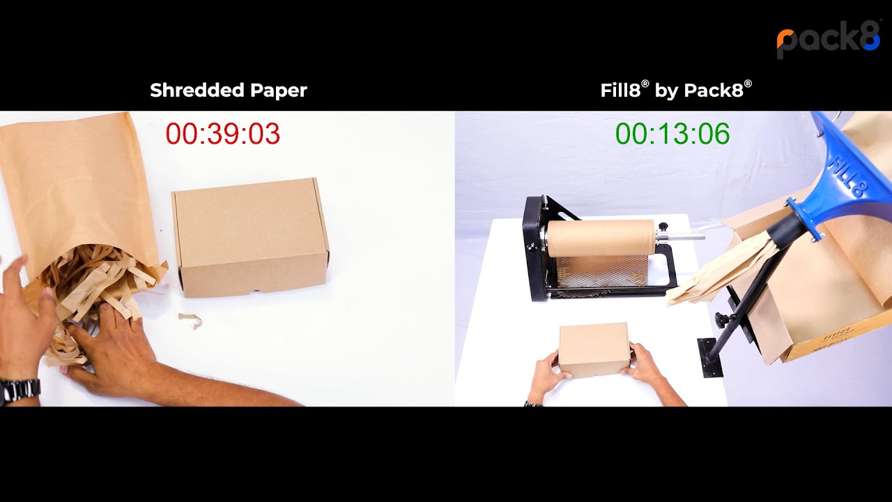 Comparison of various void filling Packaging materials - YouTube