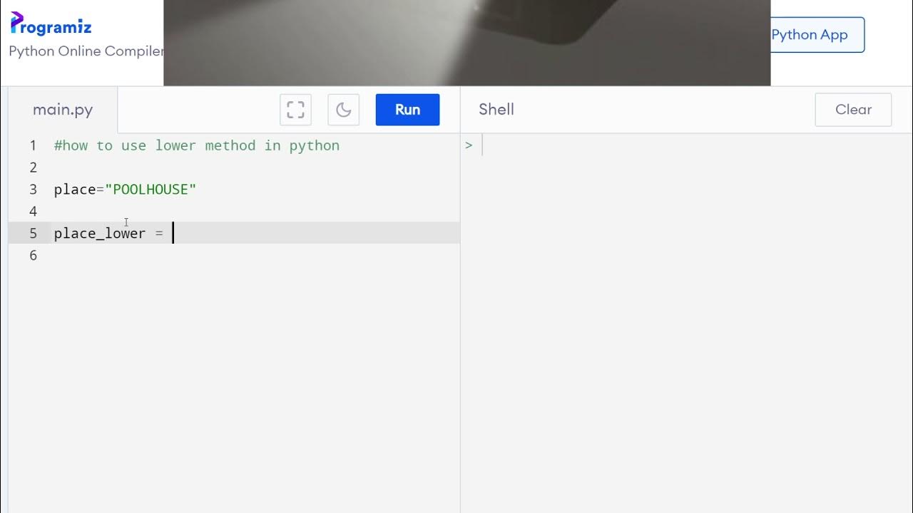 How To Use Lower Method In Python YouTube how-to-use-lower-method-in-python-youtube