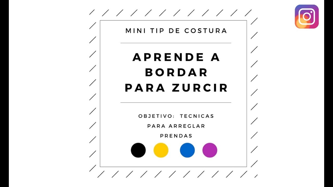 Aprende a bordar para zurcir TIPS de costura - YouTube