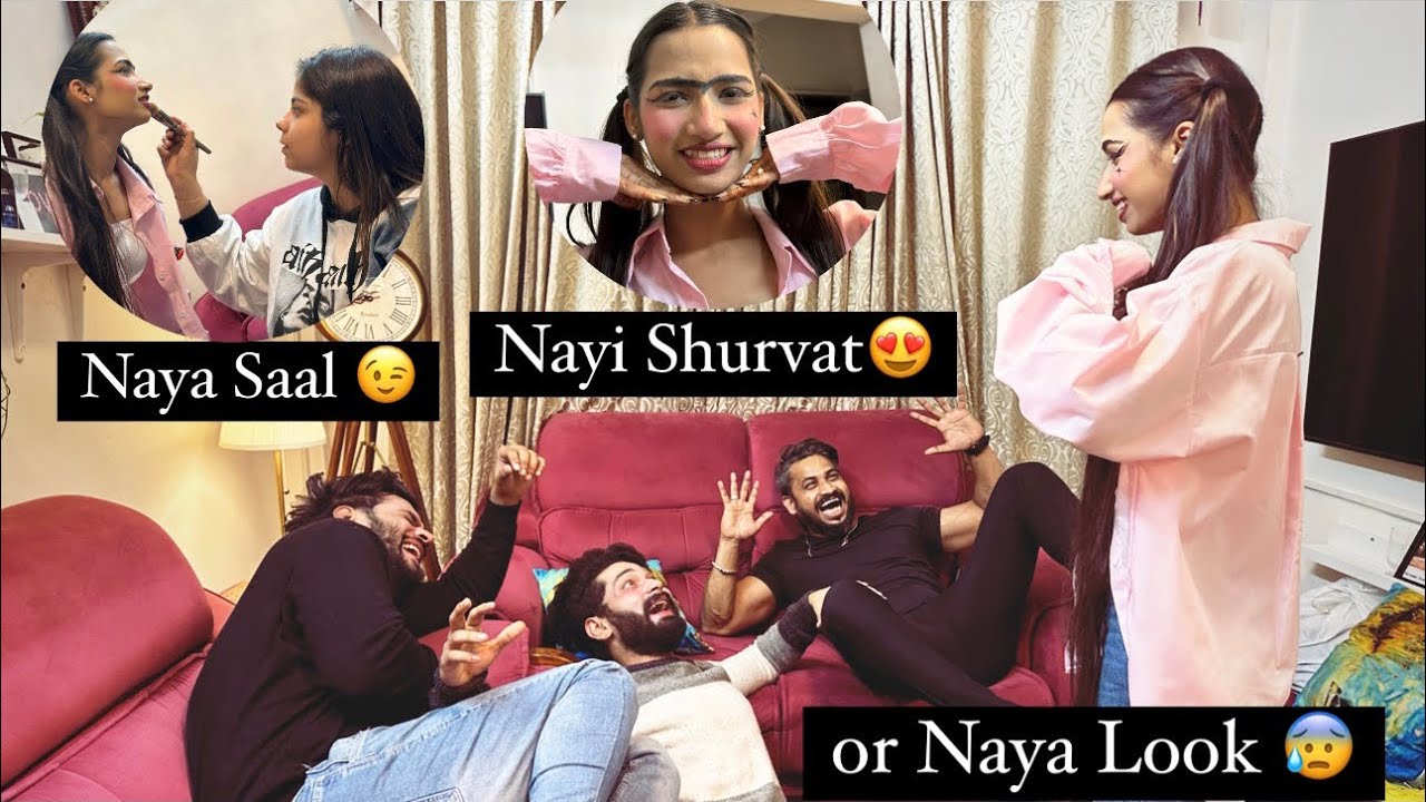 Naya saal,Nayi shurvat,Naya look|| first vlog | fokats ka reaction ...