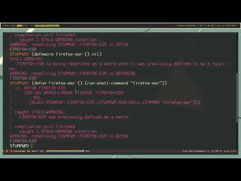 Completely Normal Common Lisp Programmer’s Desktop - YouTube