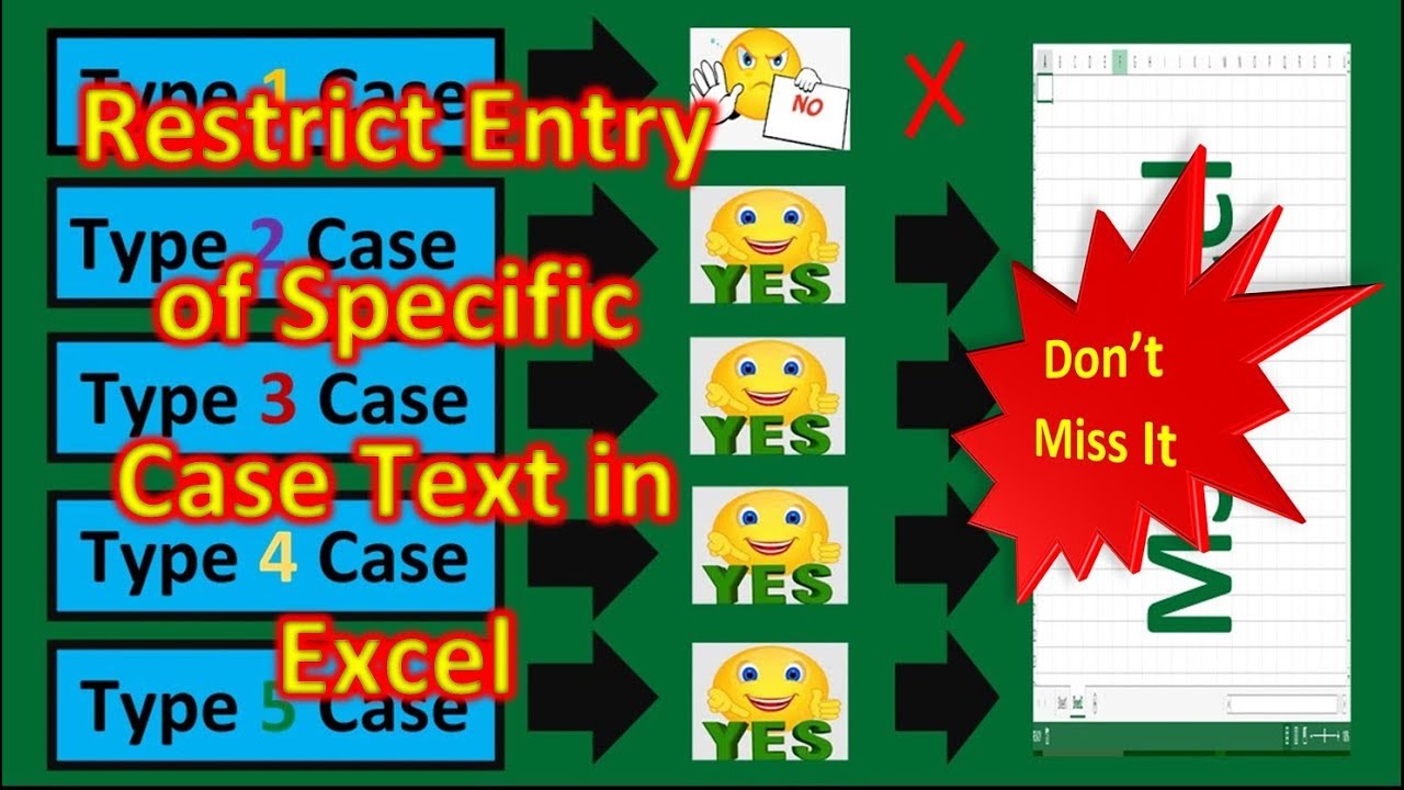 Restrict Upper Case Lower Case Or Proper Case Entry In MS Excel restrict-upper-case-lower-case-or-proper-case-entry-in-ms-excel