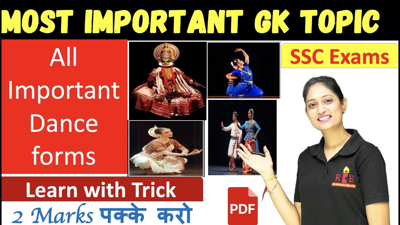 Important dance forms and their states triks| Most important GK topics ...