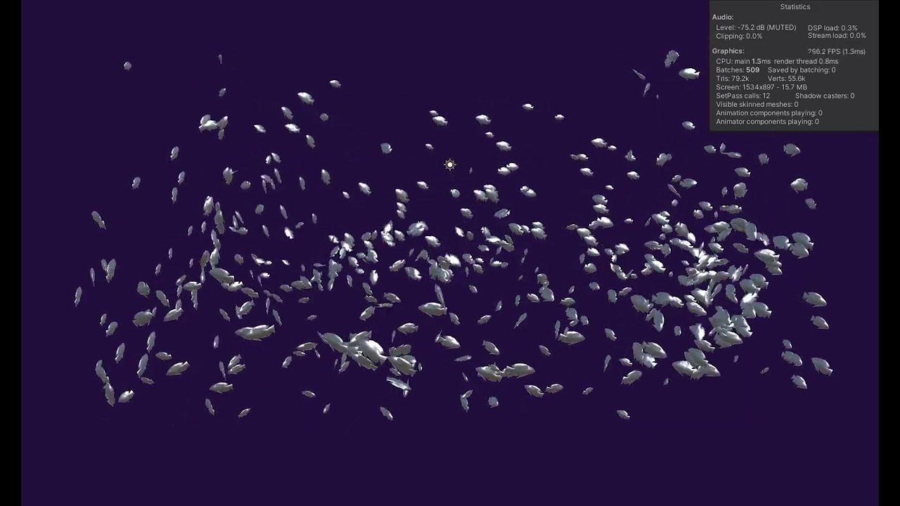 Fast and easy Rigidbody boids in Unity - YouTube