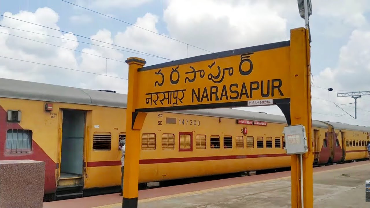Narasapur Railway Station works and Platform Works 2022 - YouTube