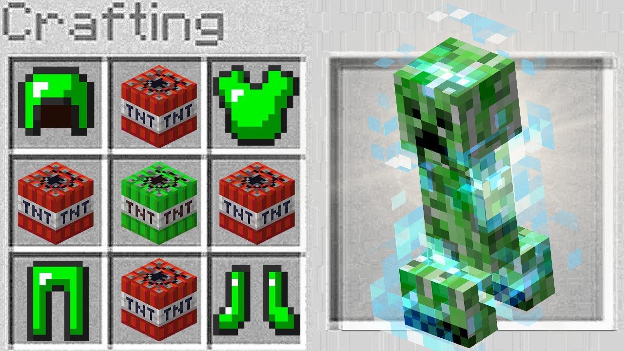 MAAK NOOIT CREEPER ARMOR IN MINECRAFT! - YouTube