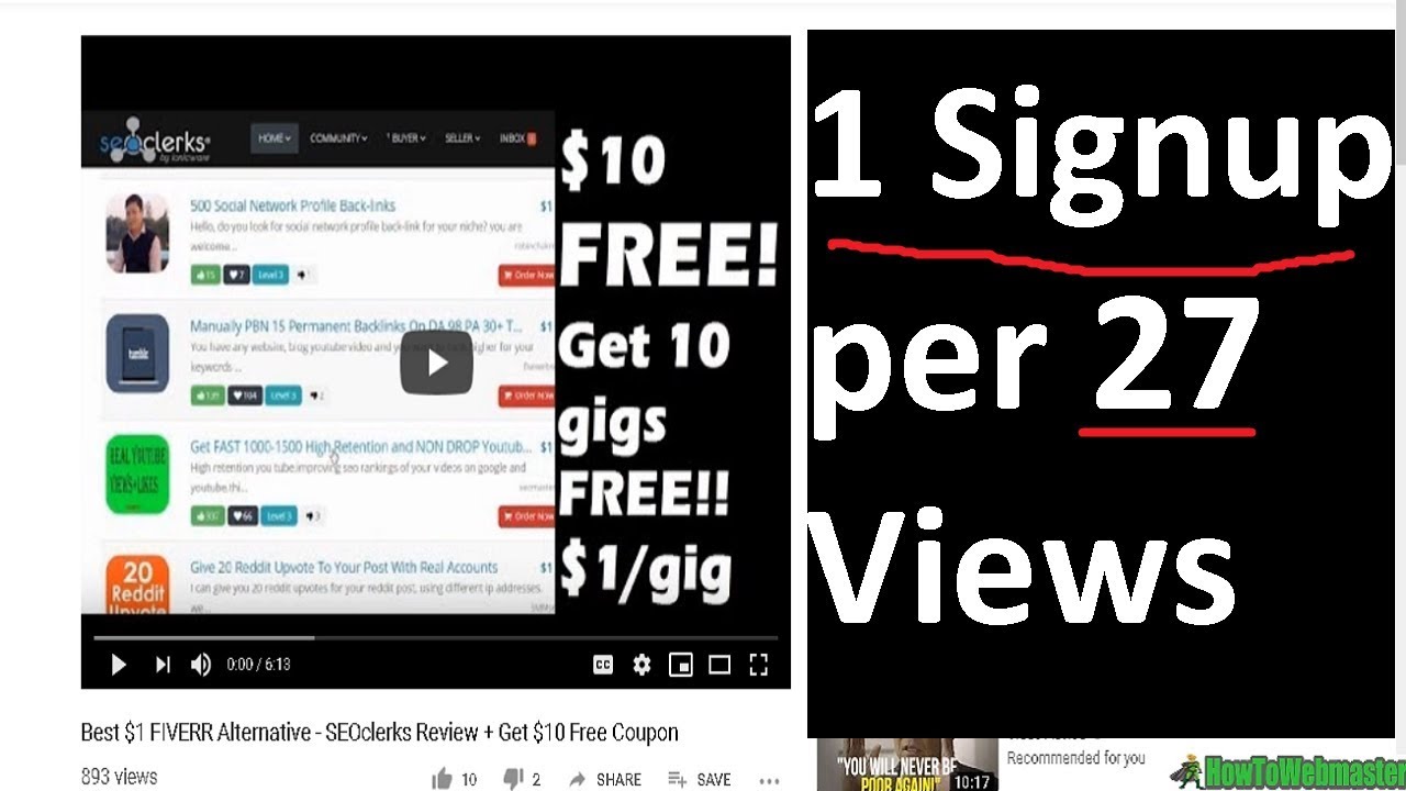 My Youtube Video Conversion Rates For Free Sign Up Affiliate Offers ...
