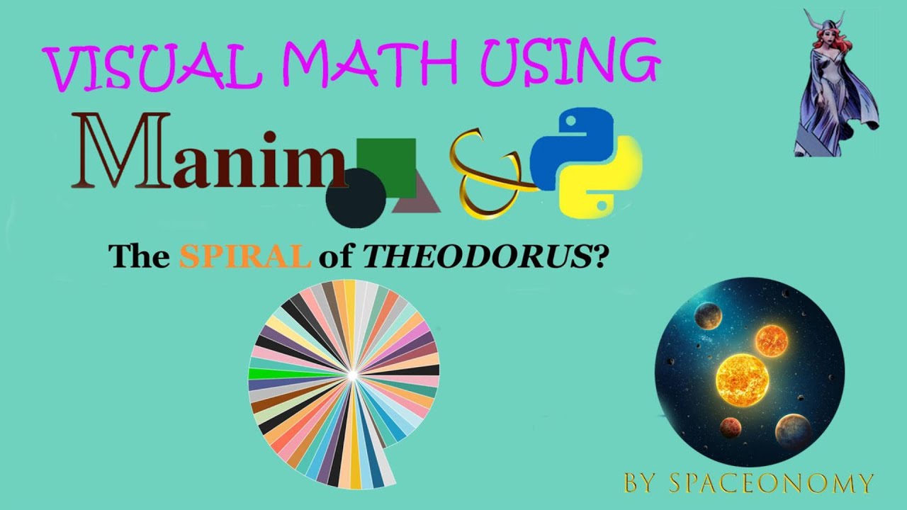Spiral of Theodorus | A Visual Explaination Using Manim & Python # ...