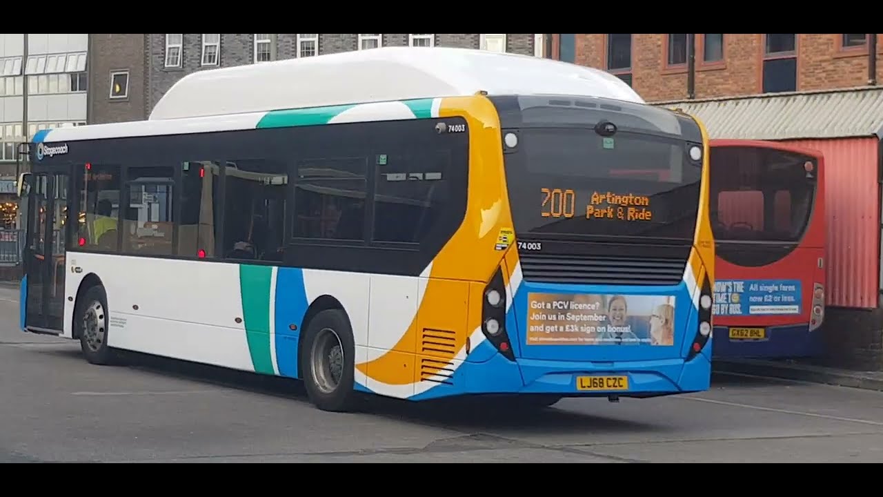 Here is the new livery stagecoach bus 74003 on the number 200 in ...