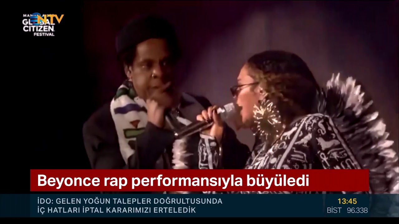 Beyonce rap performansıyla büyüledi... (Eşi Jay-Z de eşlik etti) - YouTube