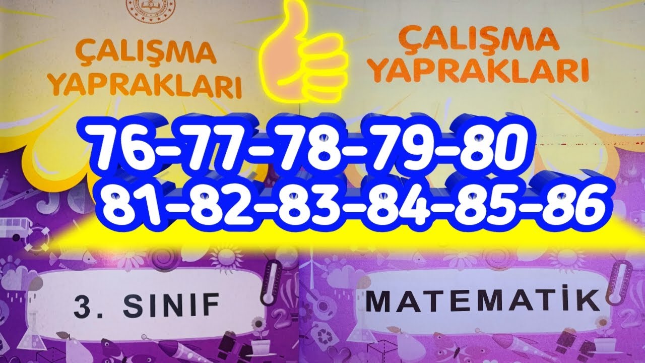 3.sınıf çalışma yaprakları...76-77-78-79-80-81-82-83-84-85-86 - YouTube