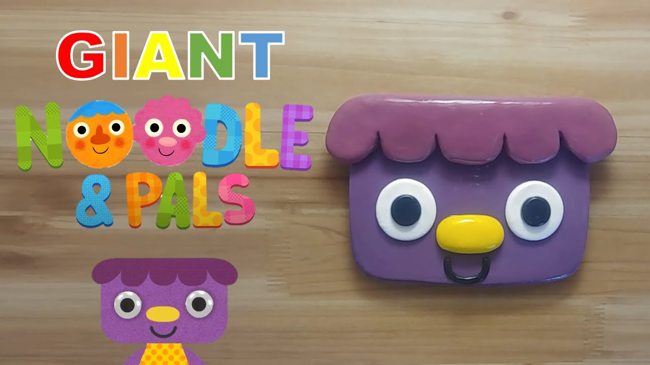 GIANT Noodle & Pals Jelly clay cracking making 거대 국수와 친구들 젤리 클레이로 만들기 ...