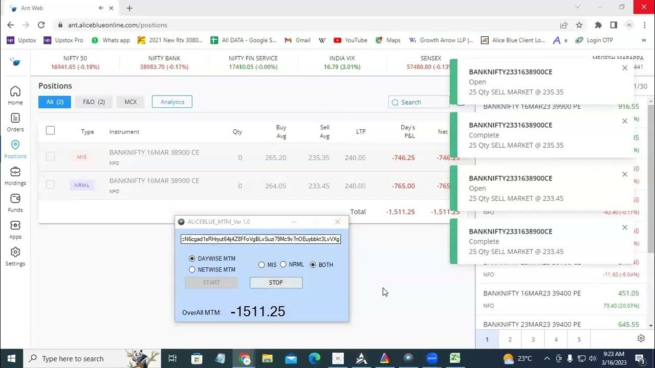 Banknifty Option buying Algo Trading strategy - YouTube
