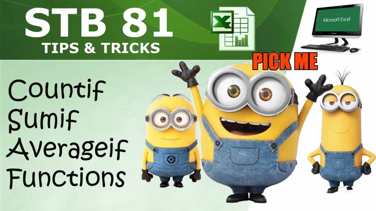4 Ways To Use Countif Sumif Averageif Functions Microsoft Excel Help 5382