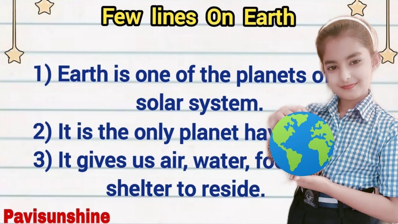 World Earth Day 2024 | Few lines on Earth | Essay on Earth | Earth day ...