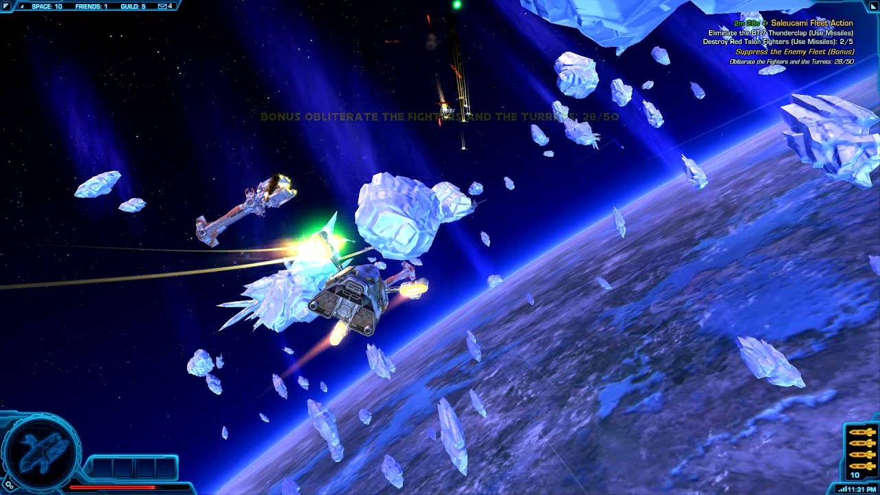 SWTOR: Space Combat - Saleucami Fleet Action - YouTube