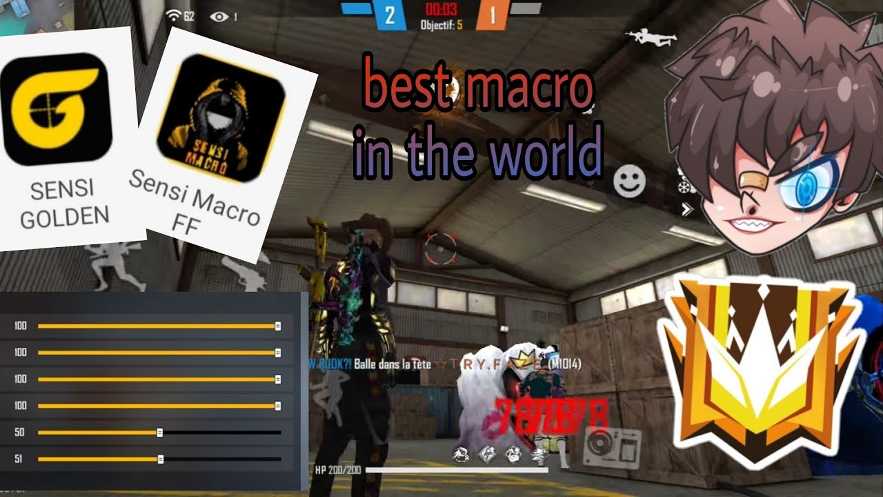 [ FREE FIRE ]MACRO HEADSHOT IN MOBILE - YouTube