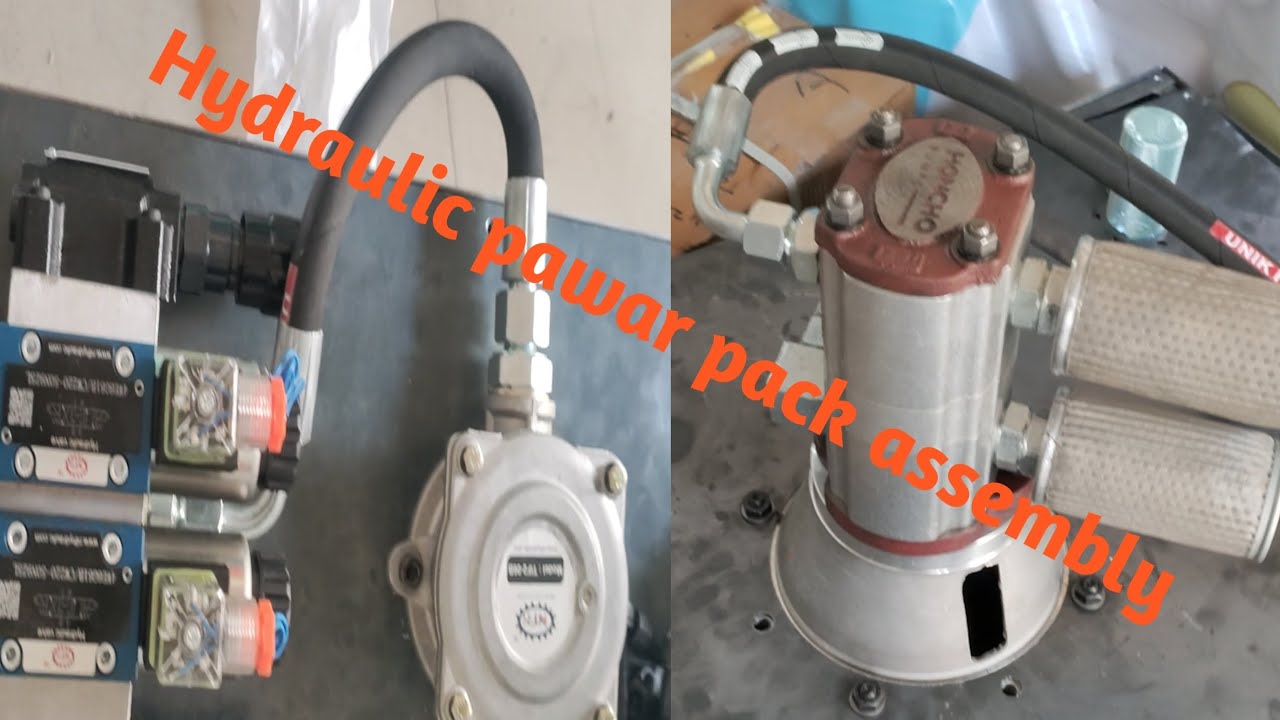 hydraulic power pack assembly - YouTube
