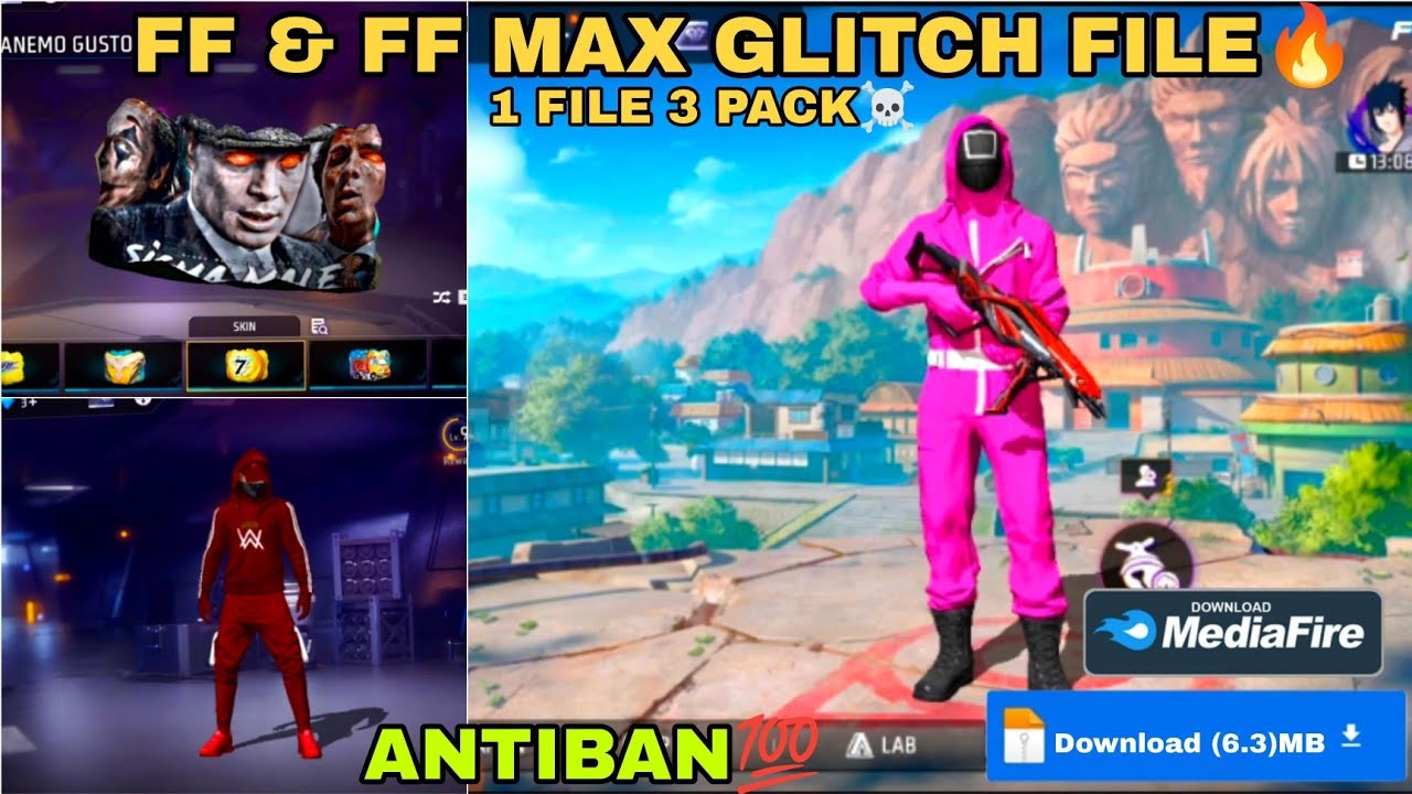 FF & FF MAX PRO BUNDLE GLITCH PACK ☠️😱AFTER OB47 DEFAULT GLITCH FILE‼️ NEW GLITCH FILE FF & FF ...