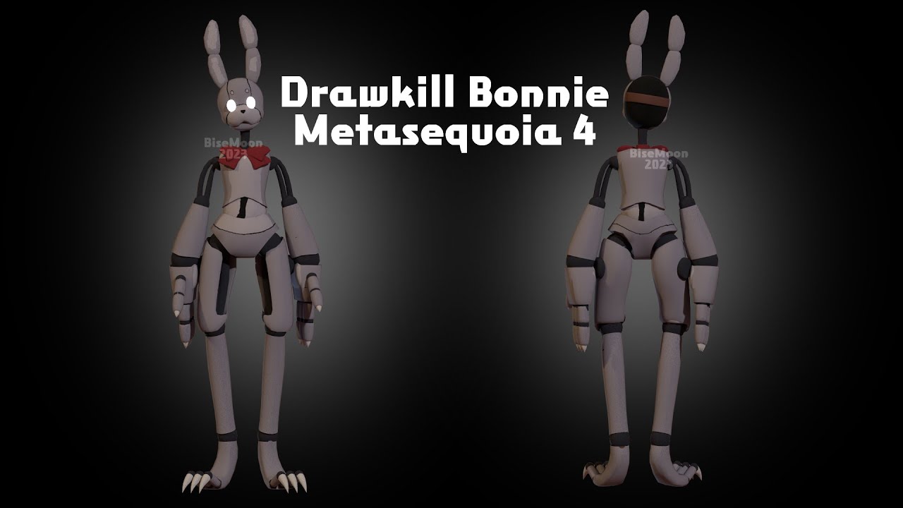 [Metasequoia 4] Drawkill Bonnie model - YouTube