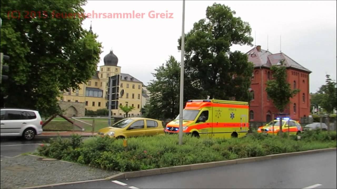 [DURCHSAGE NEF: BLEIB DOCH MAL STEHEN] RTW 1 + NEF Rettungsambulanz Greiz 09.2015 - YouTube