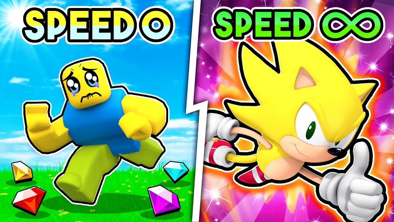 I BECAME *MAXIMUM SPEED* SUPER SONIC IN ROBLOX MAX SPEED (FASTEST SPEED ...