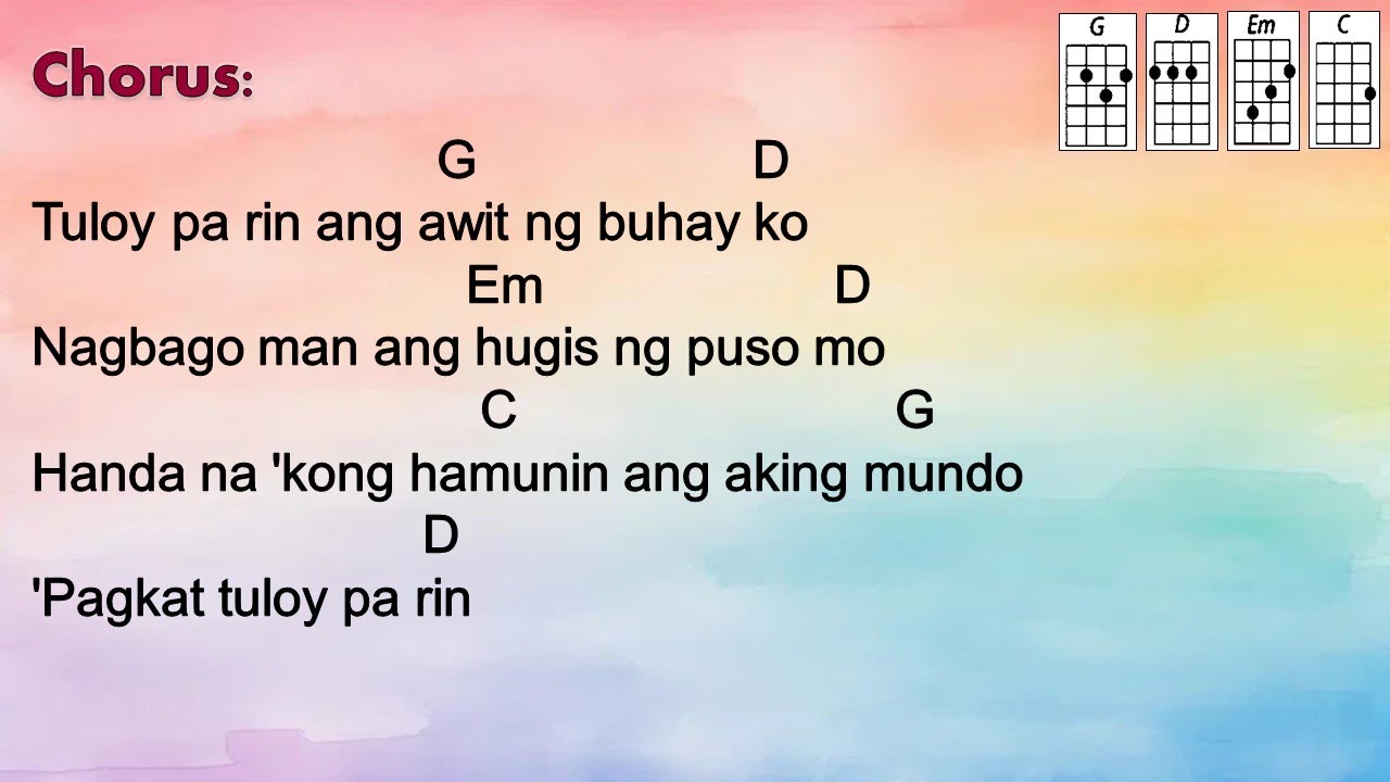 Tuloy Pa Rin - Neocolours (Ukulele Play Along) - YouTube