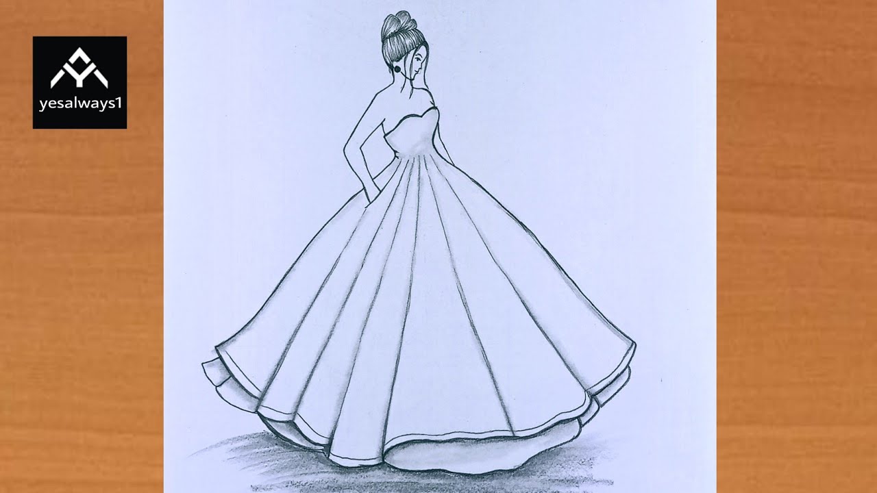 Girl Drawing step by step || beautiful Girl drawing for beginner ...