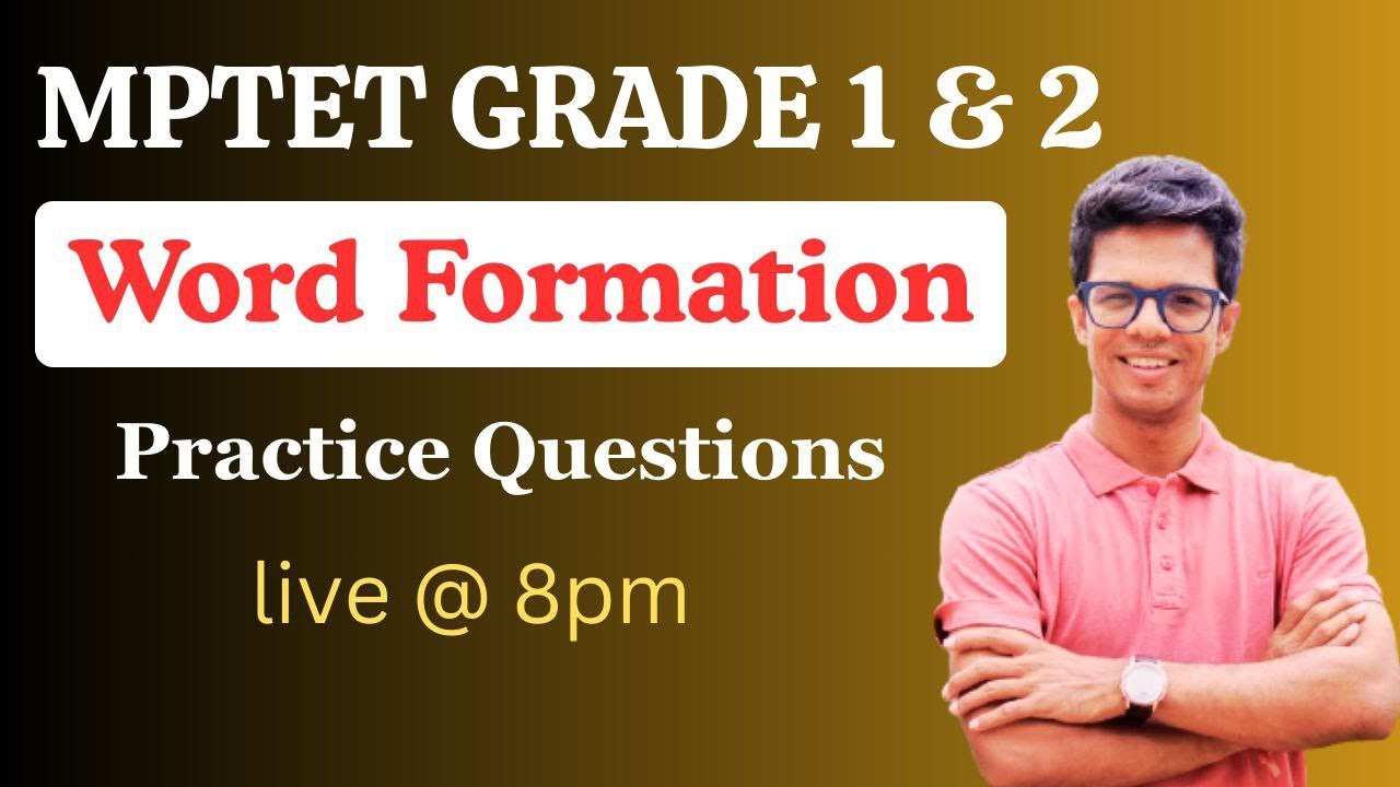Word Formation || Mp Grade 1 / 2 / 3 English - YouTube