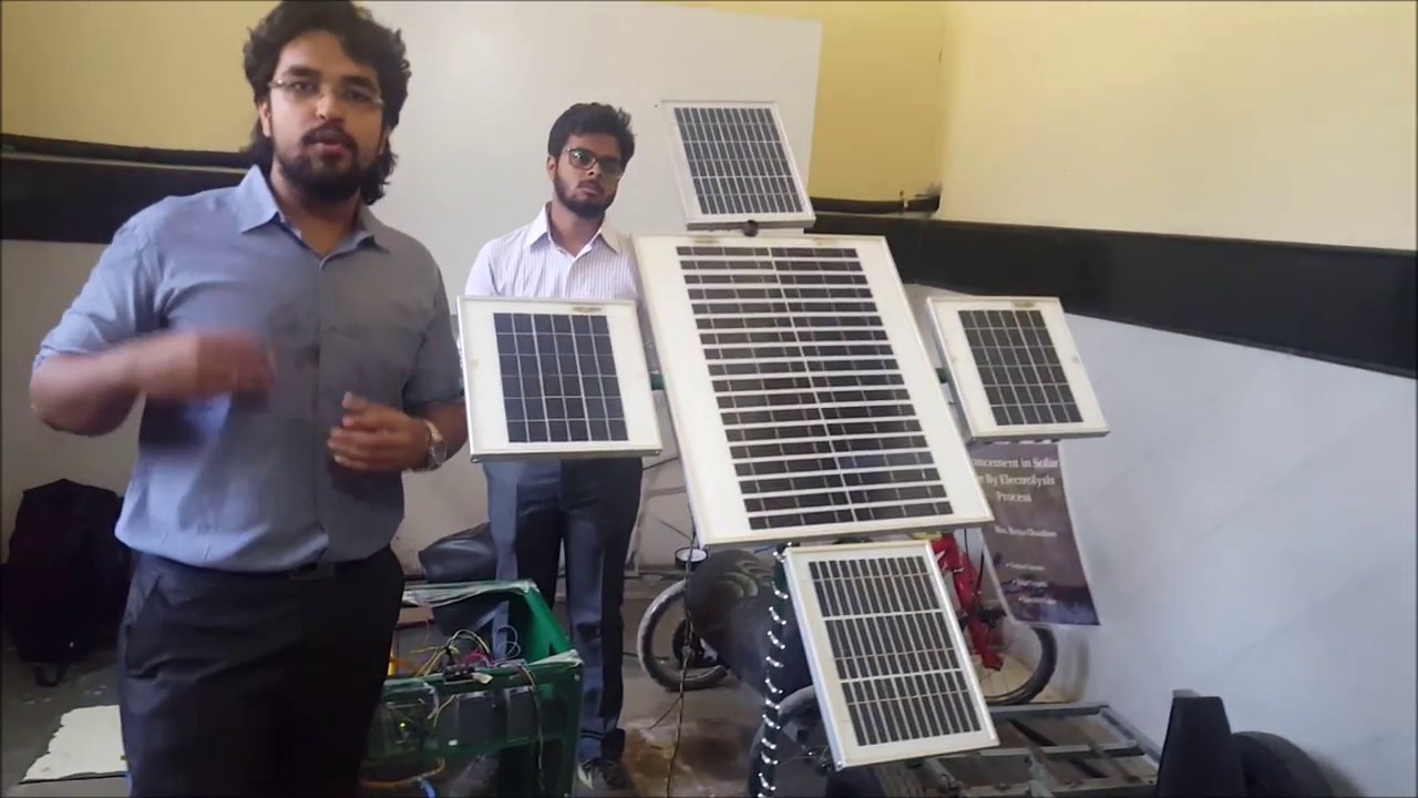 Advancement in Solar Tree Working Video - BE Final Year 2017 Project ...
