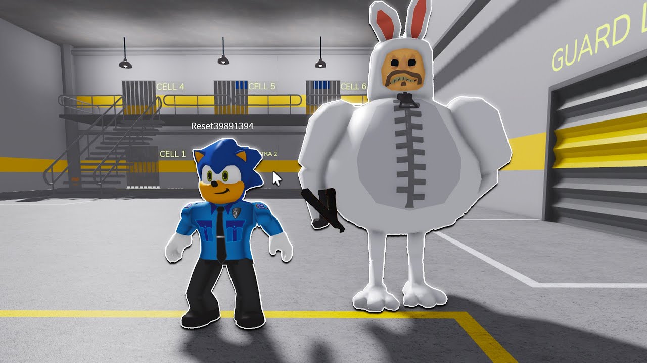 Escaping from EASTER BARRY'S PRISON RUN! And BECAME a EASTER BARRY COP ...