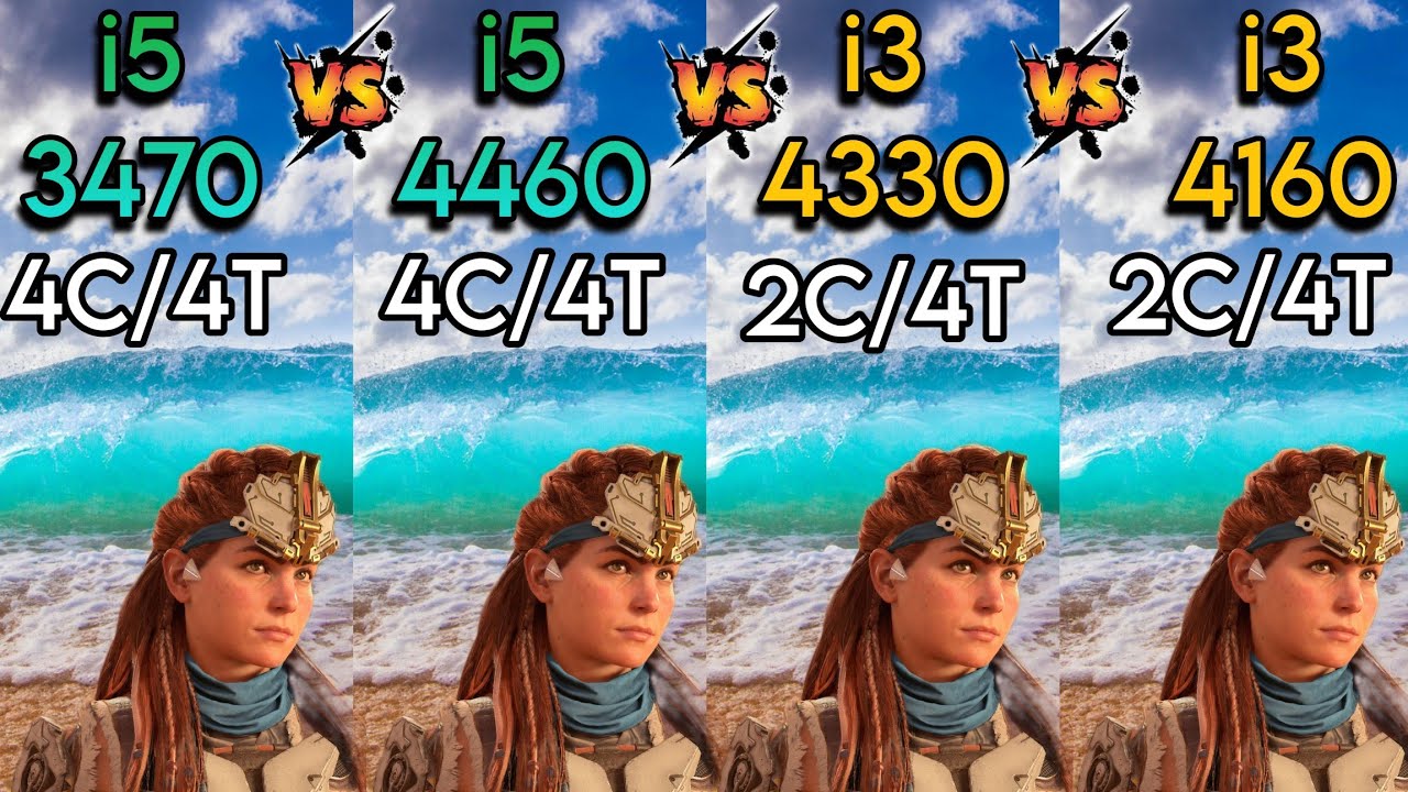 I5 3470 vs I5 4460 vs I3 4330 vs I3 4160 - Test In 8 Games - Which Is ...
