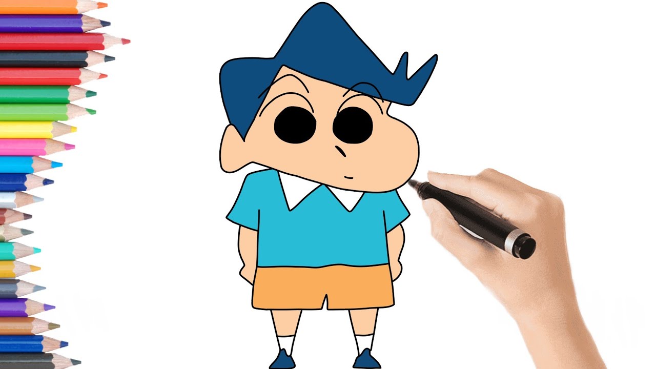 How to Draw Kazama From SHINCHAN - YouTube