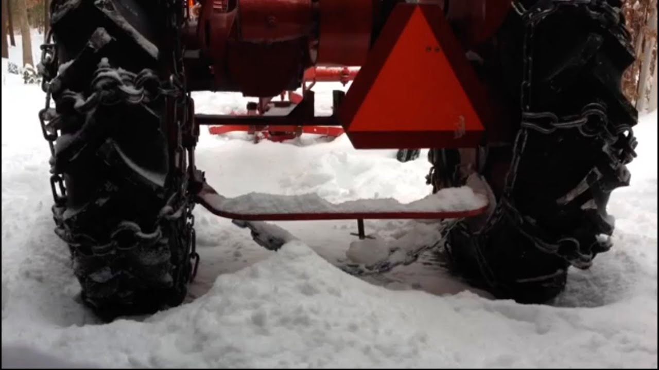 1954 Farmall Cub Plowing Connecticut Snow - YouTube