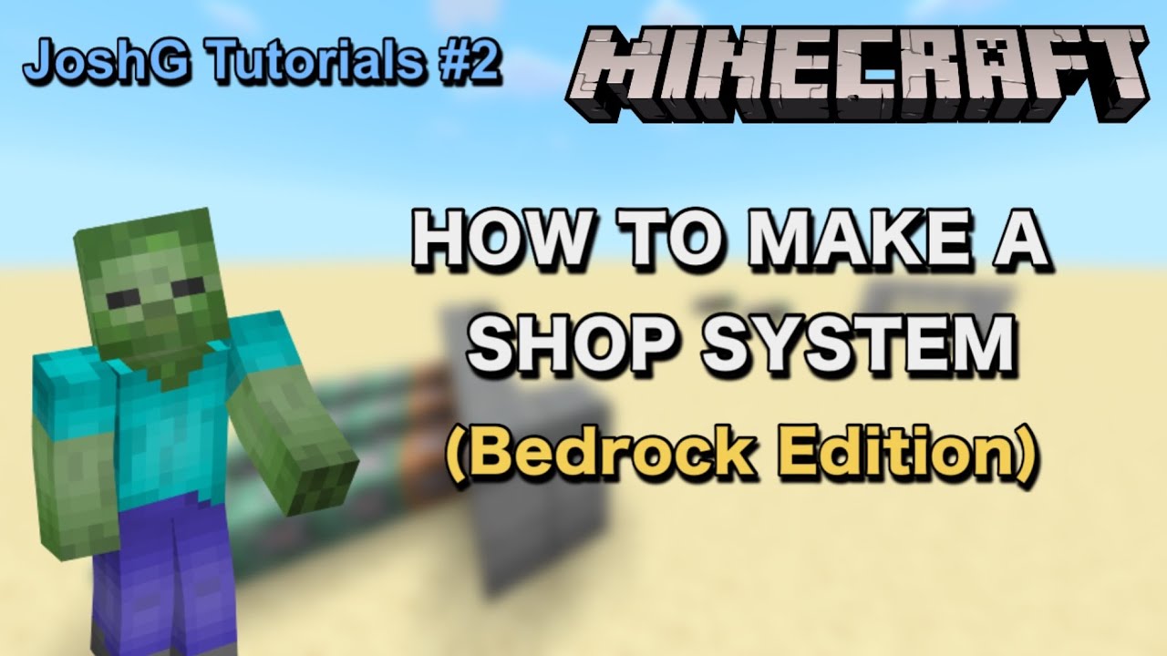 Minecraft Bedrock: How to Make a Shop System! (Mastergaming21 Tutorials #2) - YouTube