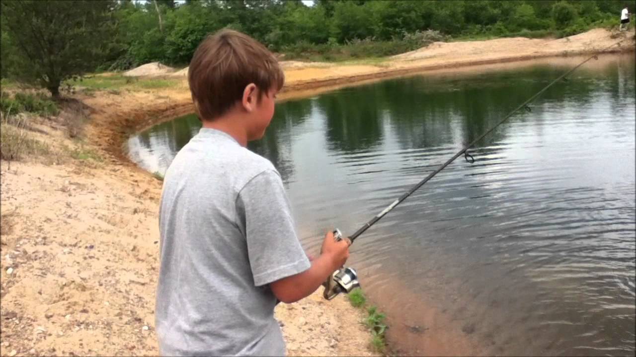 small pond fishing - YouTube