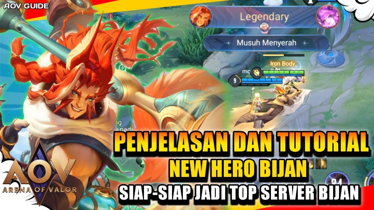 Cara Main Bijan AOV - New Hero AOV Bijan Arena of Valor | Liên Quân ...