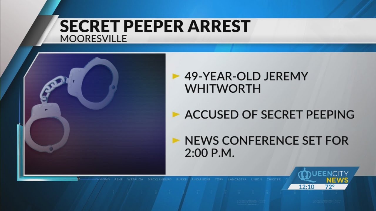 Man accused of secret peeping arrested in Mooresville - YouTube