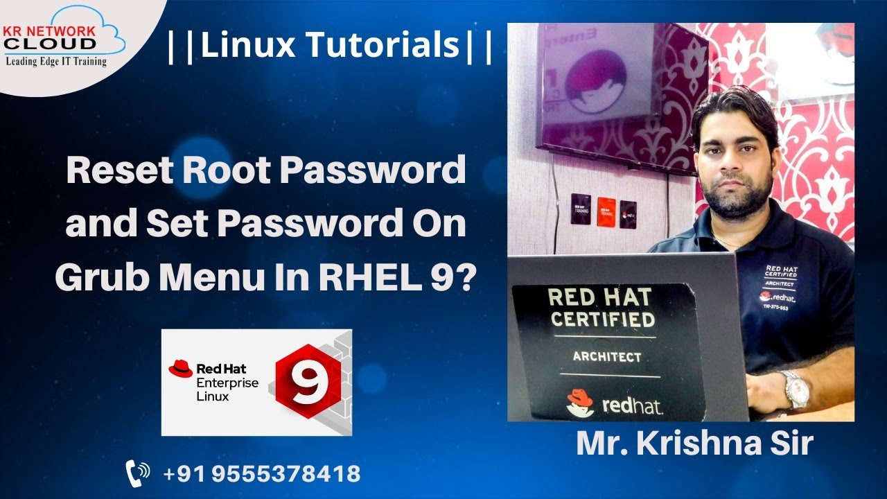 Reset root password using single User Mode and Set password on GRUB menu in RHEL-9 in Hindi | RHEL-9 - YouTube reset-root-password-using-single-user-mode-and-set-password-on-grub-menu-in-rhel-9-in-hindi-rhel-9-youtube