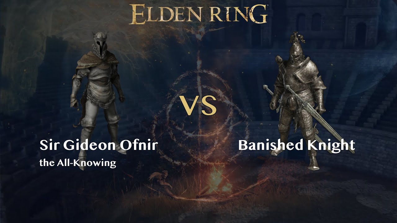【Battle】Sir Gideon Ofnir vs Banished Knight【NPCs】 - YouTube