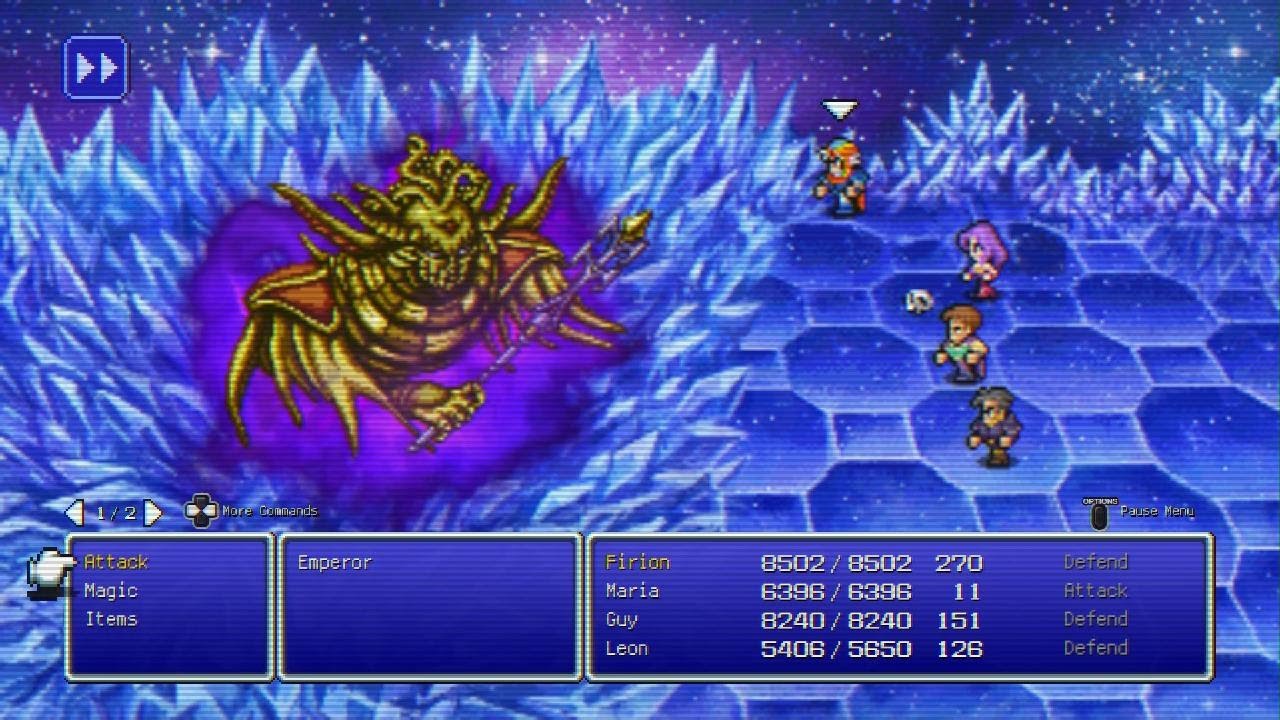 FINAL FANTASY II Pixel Remastered Final Boss The Emperor - YouTube