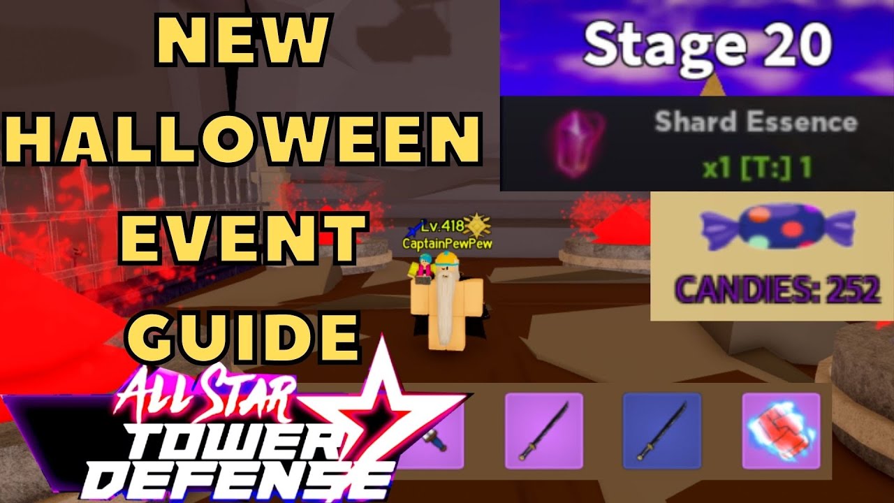 🎃NEW HALLOWEEN EVENT GUIDE IN ALL STAR TOWER DEFENSE | WEAPONS | SHARD ...