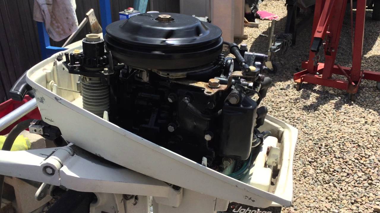 1996 Johnson 8 hp two stroke outboard - YouTube