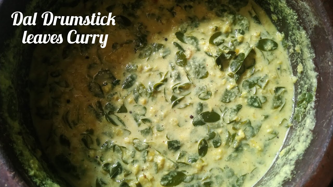 Dal Drumstick leaves Curry | parippu muringaila curry - YouTube