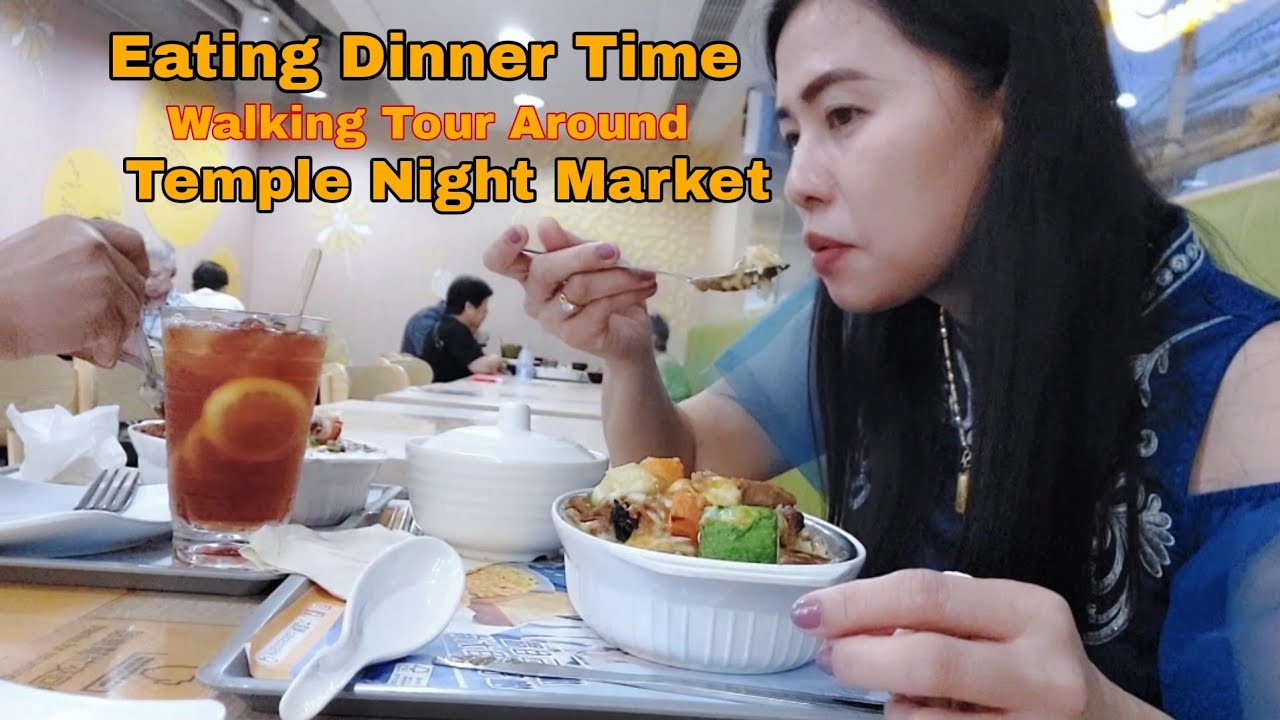 Hongkong Walking Tour | Temple Night Market | Eating Dinner | mukbang # ...